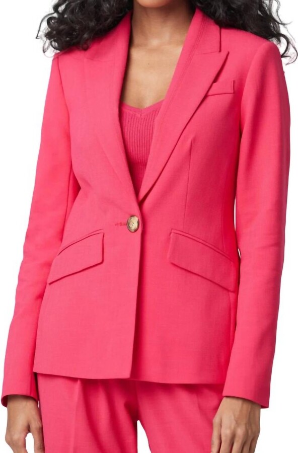 Iris Setlakwe Peak Lapel Jacket In Raspberry - ShopStyle Blazers