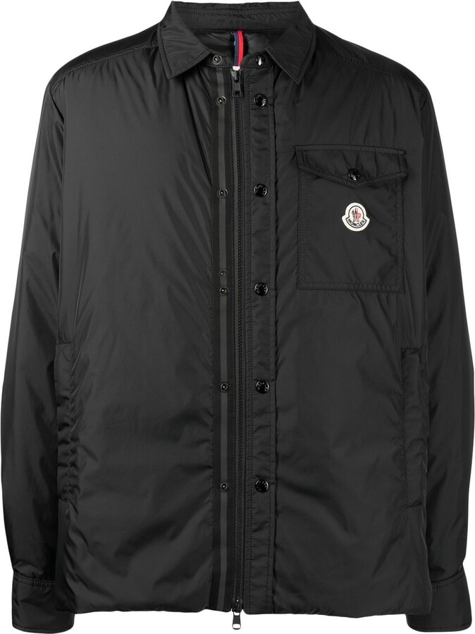 Moncler Logo-Patch Zipped Jacket - ShopStyle
