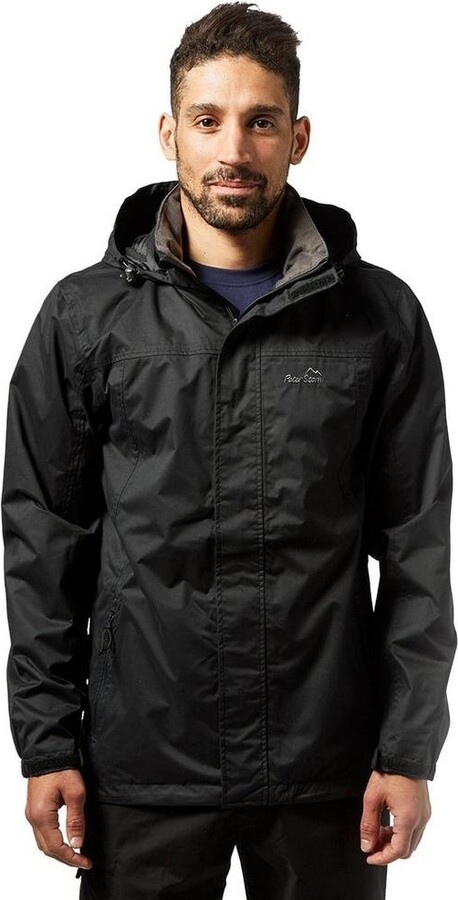 Peter Storm Men's Downpour Waterproof Jacket with Rollaway Adjustable ...