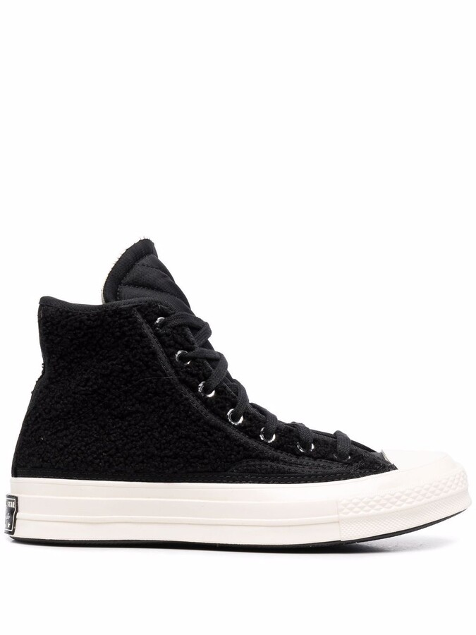 Converse Faux-Shearling High-Top Sneakers - ShopStyle