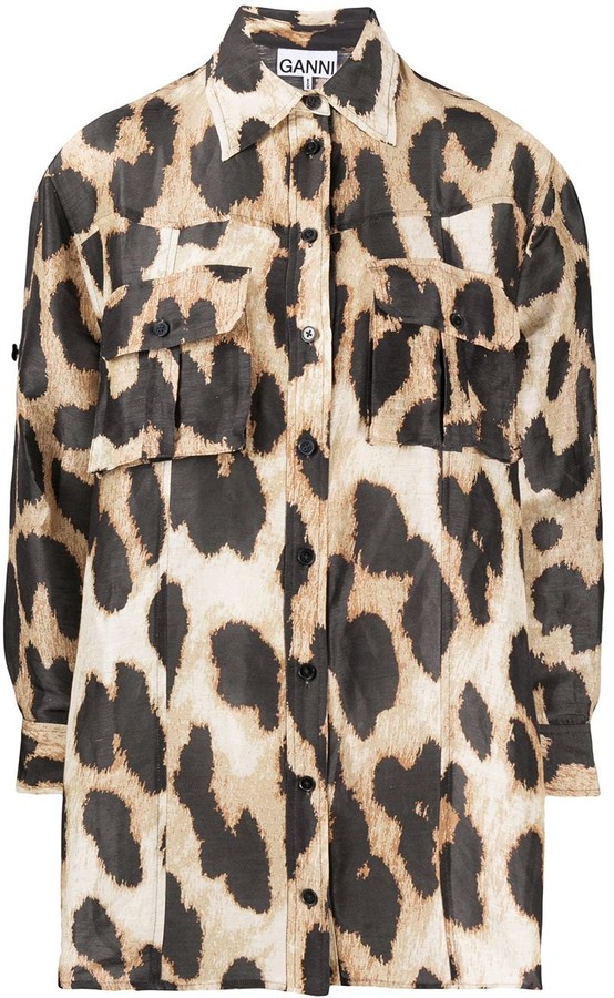 Ganni Leopard Print Shirt ShopStyle ganni-leopard-print-shirt-shopstyle