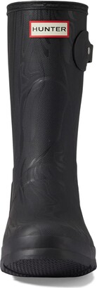 Hunter Short Erosion Texture Boot (Erosion Texture Black) Women's Rain ...