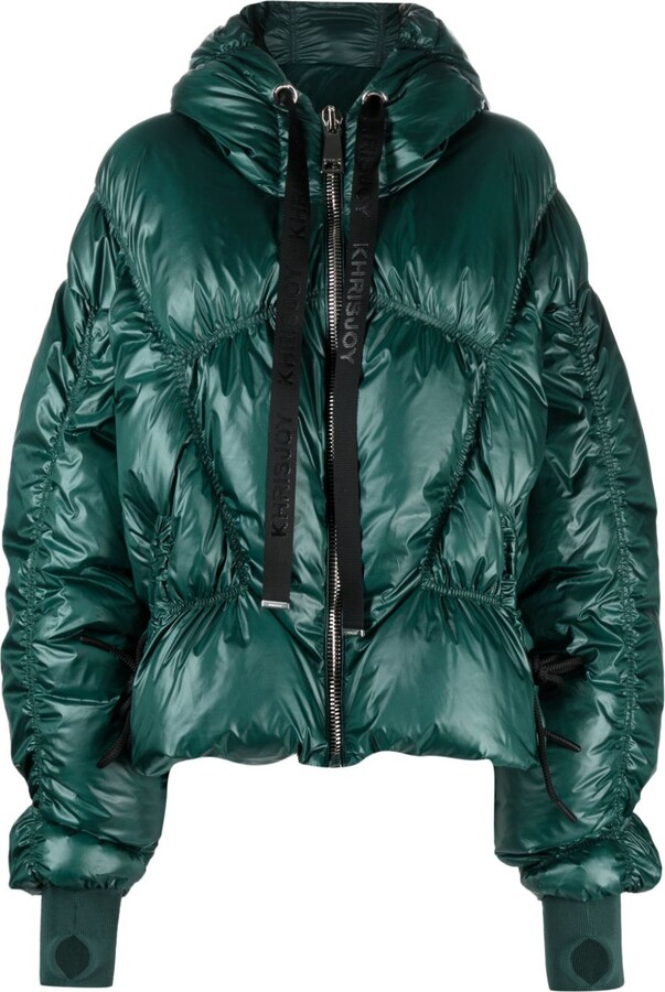 KHRISJOY Iconic metallic-effect puffer jacket - ShopStyle