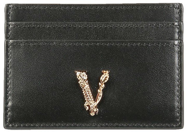 Versace Card Holder With Virtus Logo - ShopStyle