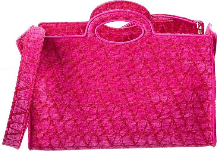 Valentino Toile Iconographe Canvas & Leather Tote - ShopStyle