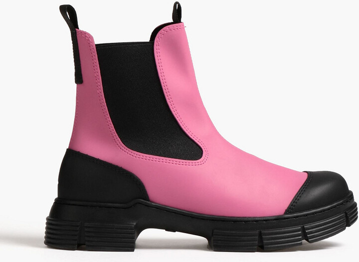 Ganni Rubber Chelsea boots - ShopStyle