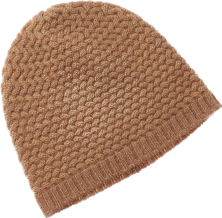 Sofia Cashmere Sofiacashmere Lurex Lattice Stitch Cashmere-Blend Hat - ShopStyle
