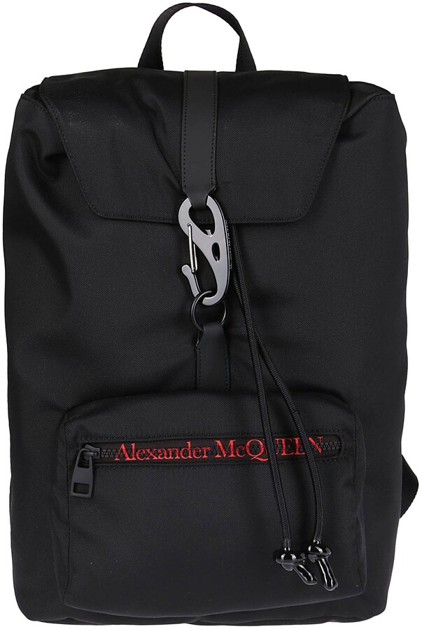 Alexander McQueen Logo Print Backpack - ShopStyle