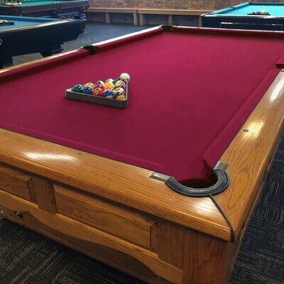 Konelia Billiards Felt Worsted Blend Fast Speed Pool Table Cover ...