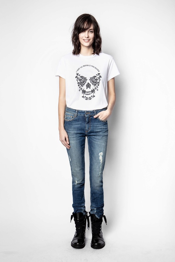 Zadig & Voltaire Zoe Skull Voltaire T-shirt - ShopStyle