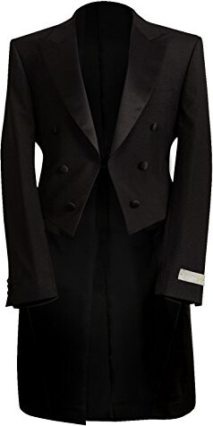 Richard Paul White Tie Mens Black Tails Evening Tailcoat Dress Mansion ...