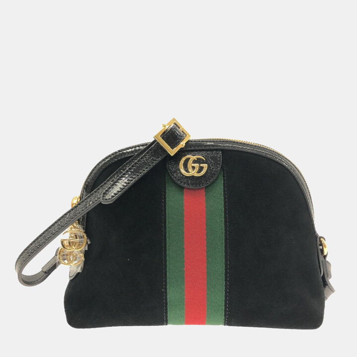 Gucci Black Suede Ophidia shoulder Bag - ShopStyle