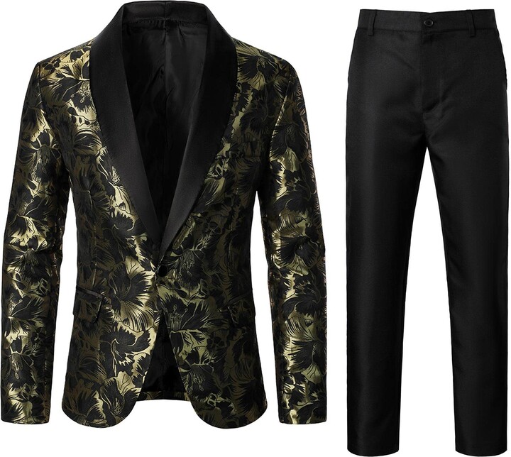 BKSCAYXS Men's Suit Party Tailcoat Jacket Coat Vintage Jacket with ...