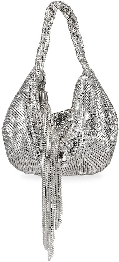 Whiting & Davis Women's Marisol Twisted Mesh Hobo Bag - Silver - ShopStyle