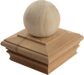 Deckorators Newport 4" x 4" Wood Ball Top Post Cap - ShopStyle Artwork