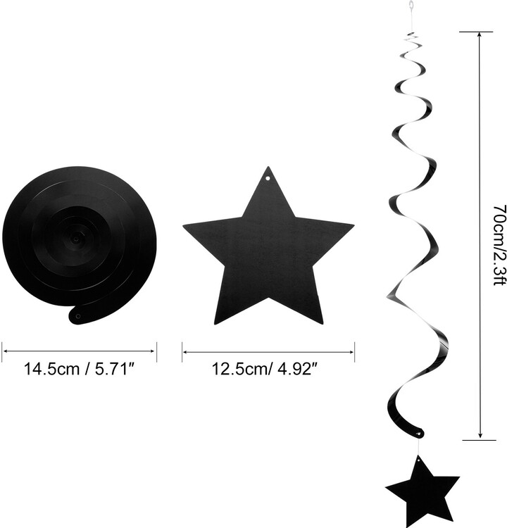 Unique Bargains Stars Hanging Strip Streamer Stars Ceiling Decorations ...