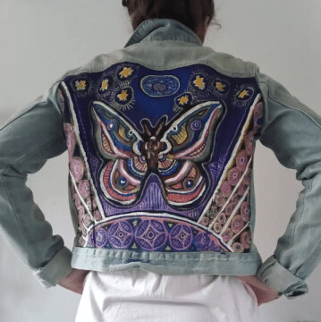 Sabracadabra - Moth Butterfly Sun And Moon Jacket - ShopStyle