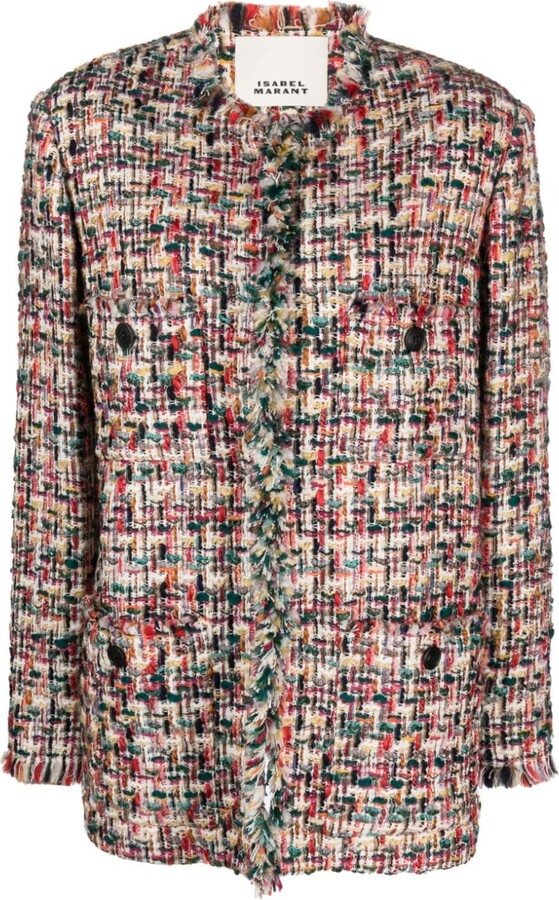 Isabel Marant Dianaza tweed jacket - ShopStyle