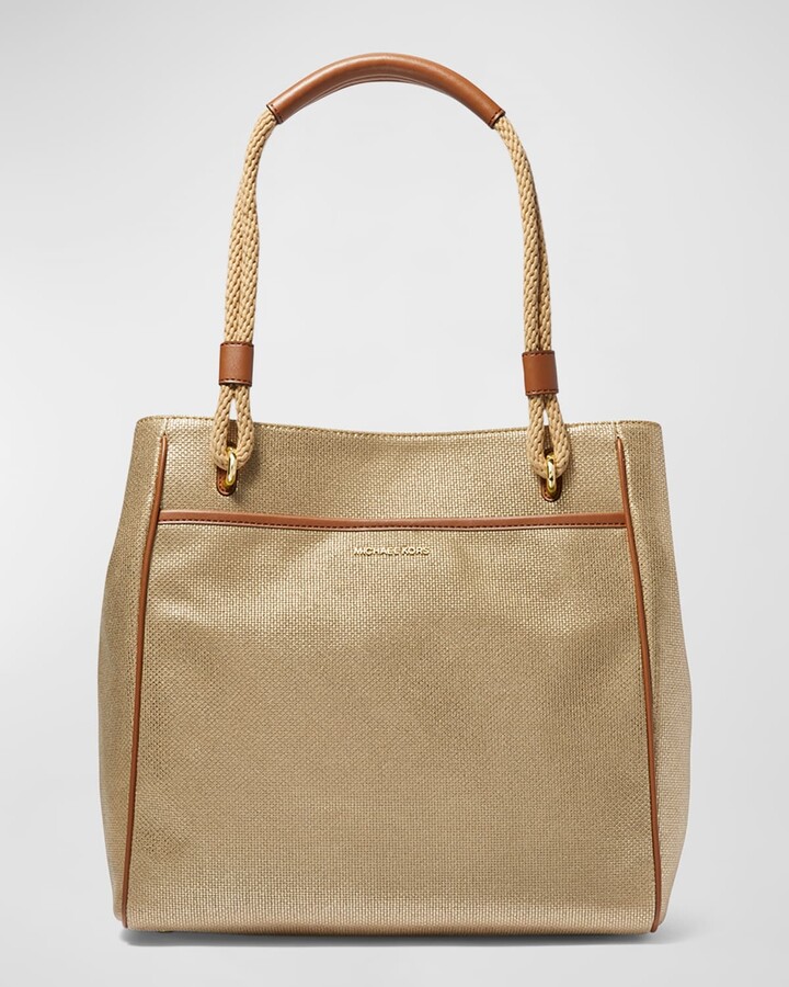 MICHAEL Michael Kors Talia Large Grab Metallic Tote Bag - ShopStyle