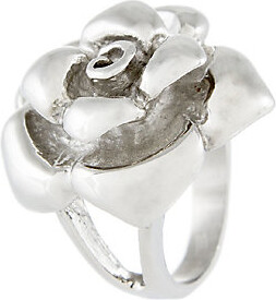 Steel by Design Sculpted Rose Ring - ShopStyle