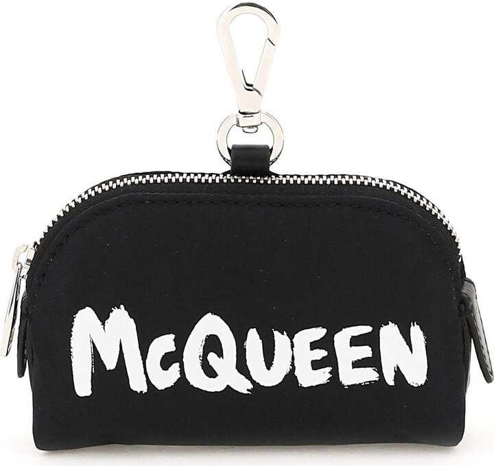 Alexander McQueen GRAFFITI POLYFAILLE SMALL POUCH - ShopStyle Clutches