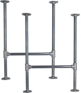 Williston Forge 3/4 In. Heavy Duty Industrial Pipe "H" Style Desk Leg ...