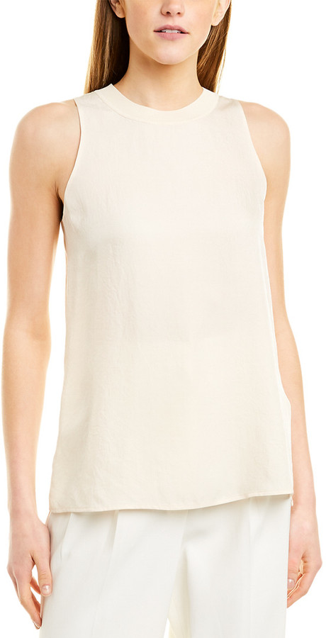 Vince Rib Trim Tank - ShopStyle