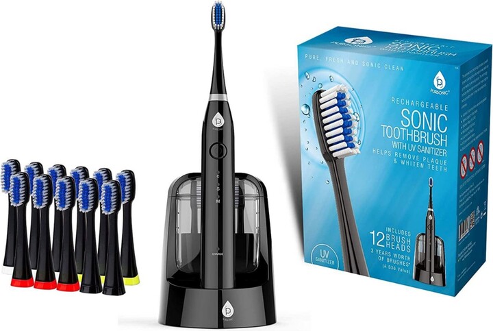 Pursonic Sonic Smart Series Rechargeable Toothbrush with Uv Sanitizing ...