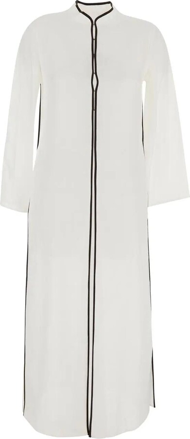 Tory Burch Long Linen Caftan - ShopStyle Day Dresses