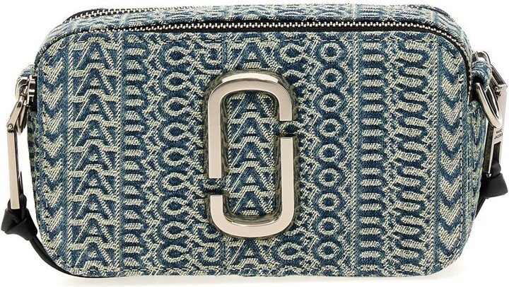 Marc Jacobs 'The Washed Monogram Denim Snapshot' crossbody bag - ShopStyle