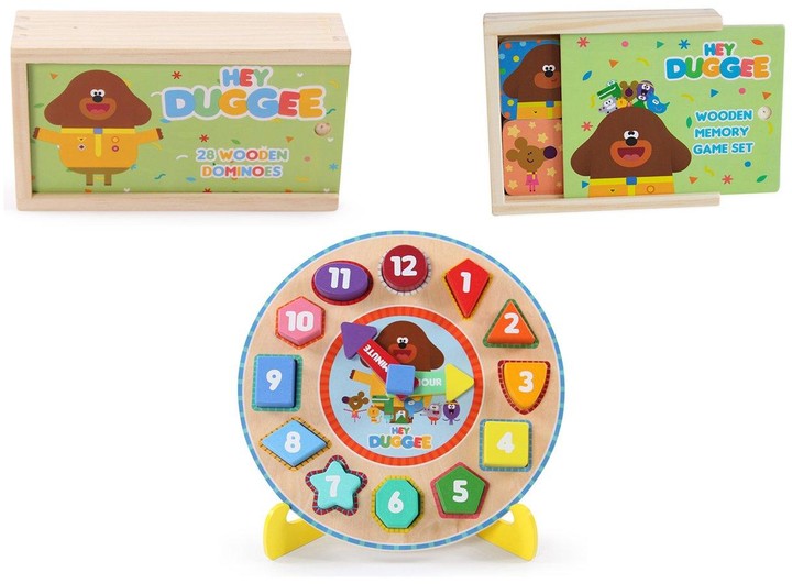Hey Duggee Puzzle clock Dominoes Memory Game - ShopStyle Toys