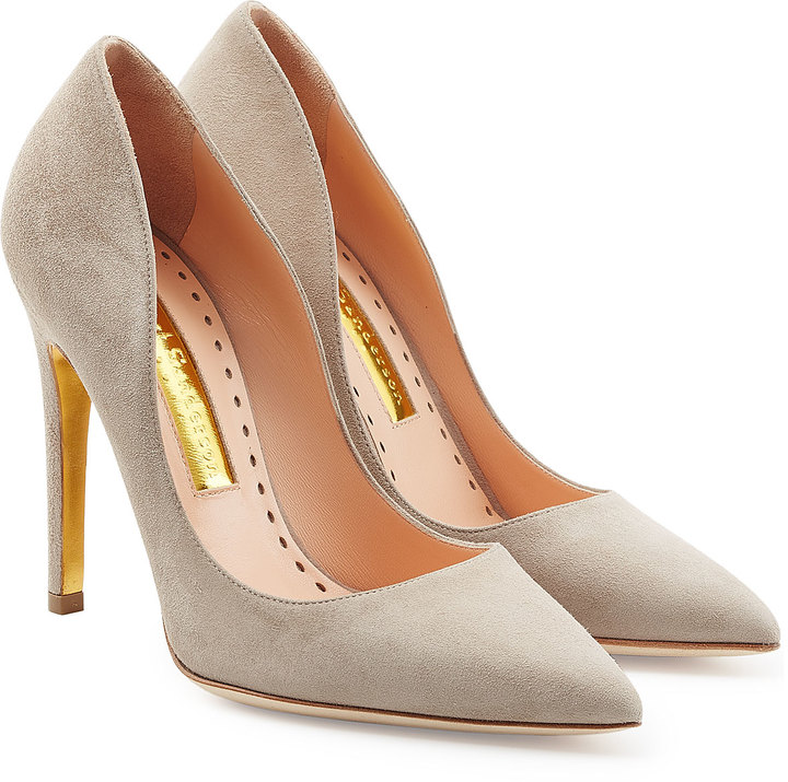 Rupert Sanderson Suede Pumps - ShopStyle Shoes