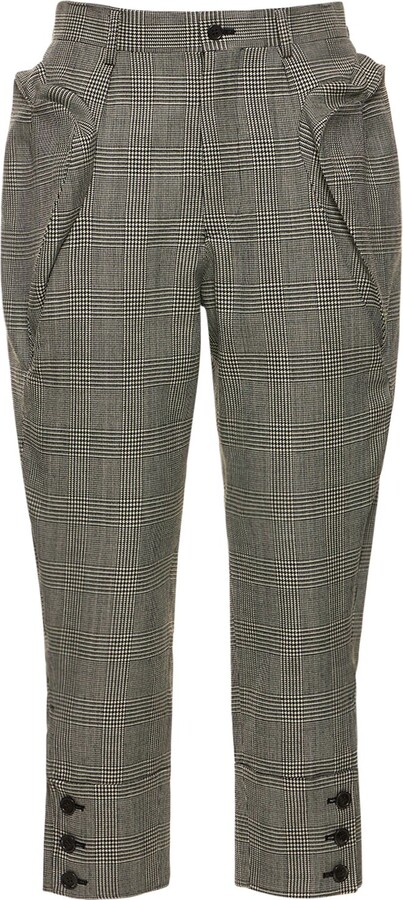 Noir Kei Ninomiya Checked wool tweed riding pants - ShopStyle