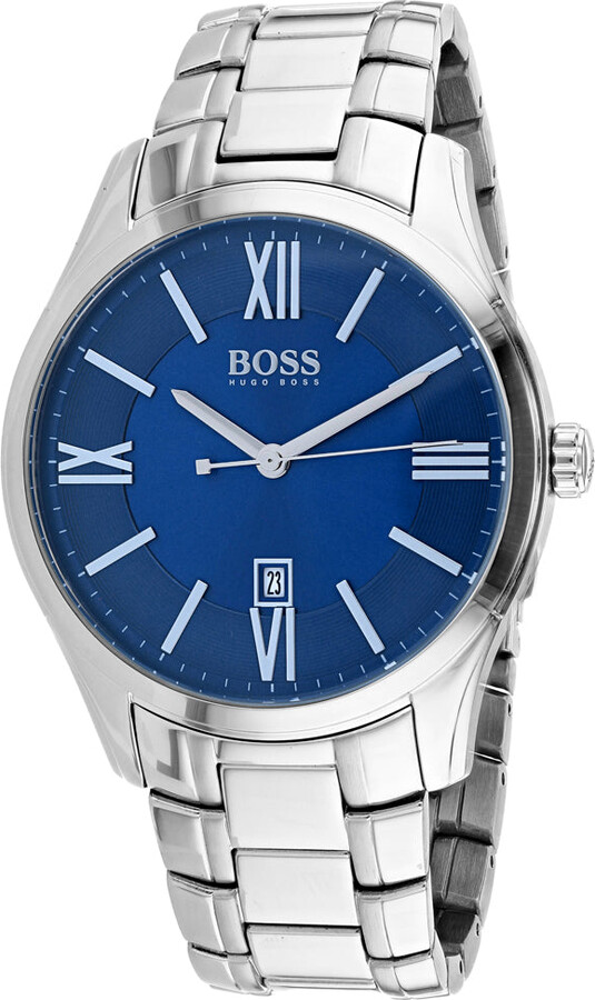 HUGO BOSS Men's Blue dial Watch - ShopStyle