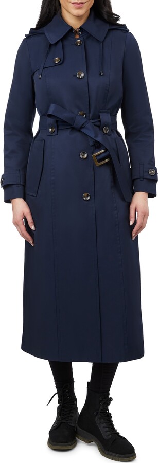 London Fog Water Resistant Belted Trench Coat - ShopStyle