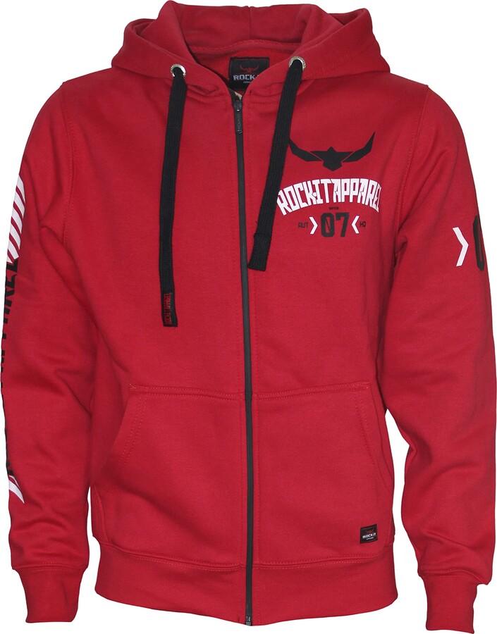 ROCK-IT Apparel men zipped hoodie premium quality heavy fabric Racer 07 ...