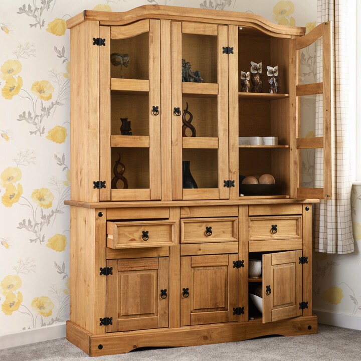 Seconique Corona Pine Buffet Hutch Brown - ShopStyle