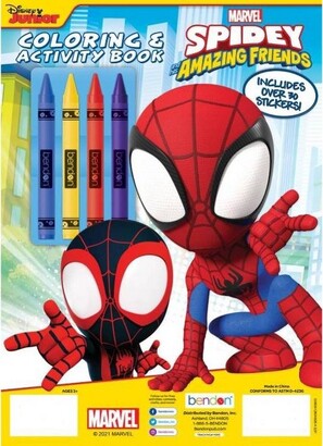 Marvel Spidey & His Amazing Friends Coloring Book with Crayons ...