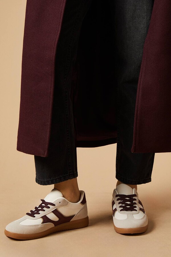 Oasis Womens Bonnie Two Tone Lace Up Trainer - ShopStyle