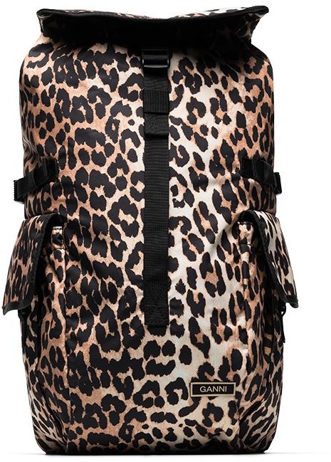 Ganni Leopard-Print Backpack - ShopStyle