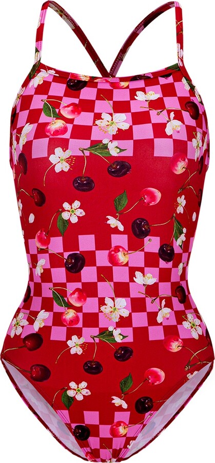 DELIGHTPOOL - Cherry Checkers - Lollipop Red - ShopStyle One Piece ...