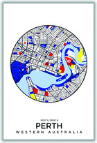 Stanley Print House Map Of Perth 1 - ShopStyle Paintings