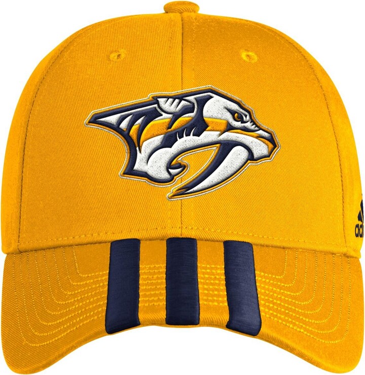 adidas Men's Gold Nashville Predators Locker Room Three Stripe ...