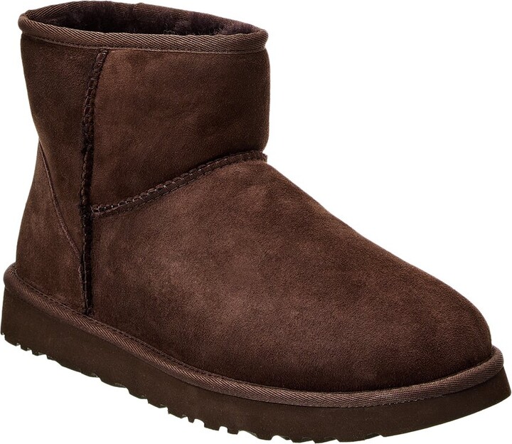 UGG Classic Mini Ii Suede & Shearling Boot - ShopStyle