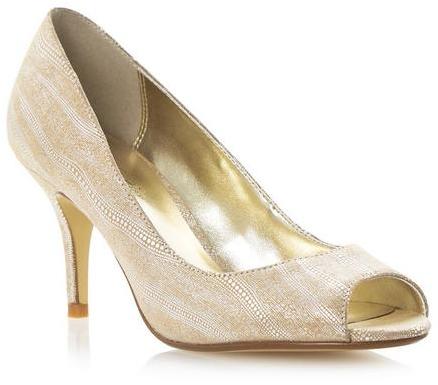 Cartier Roland Ladies DOCKILIES - GOLD Peep Toe Court Shoe - ShopStyle ...