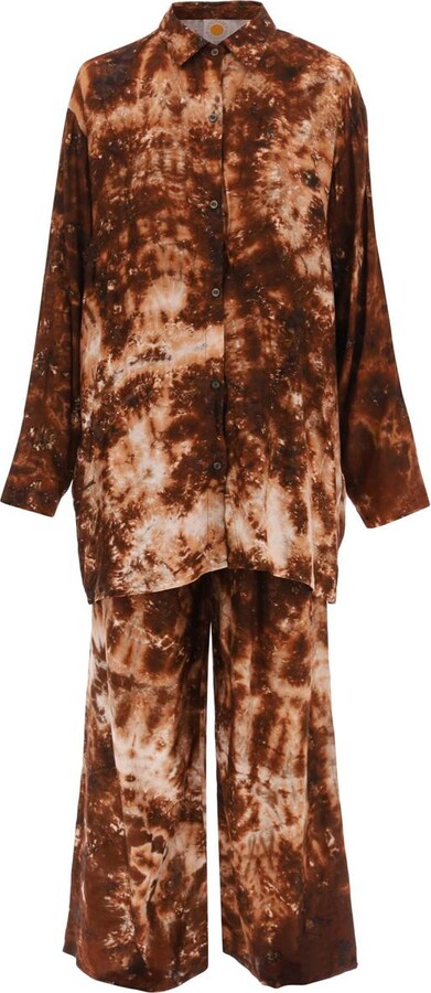 SUNCHASERS Sun chasers cotton shirt and pants set - ShopStyle