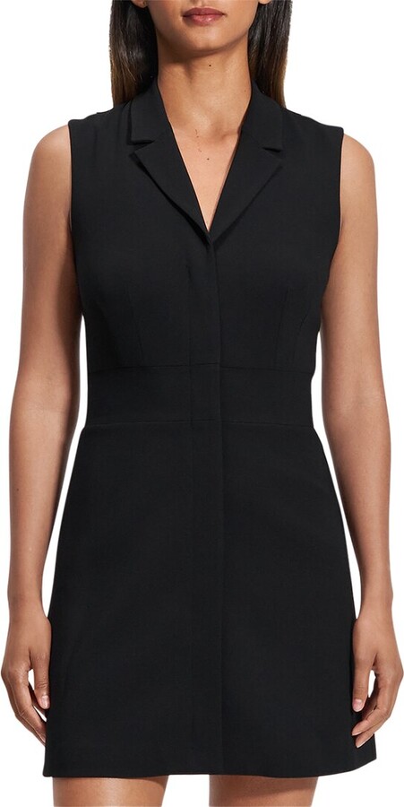 Theory Front Zip Mini Dress - ShopStyle