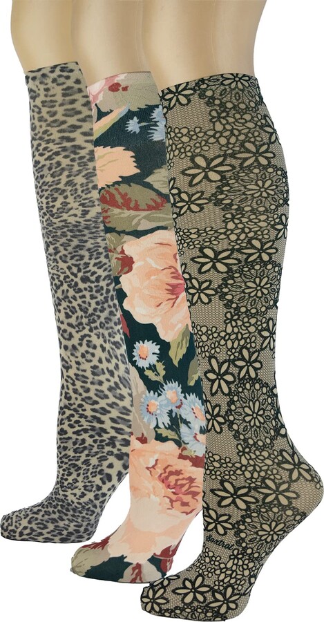 Soxtrot Sox Trot Women's 3 Pairs Knee High Trouser Socks - ShopStyle