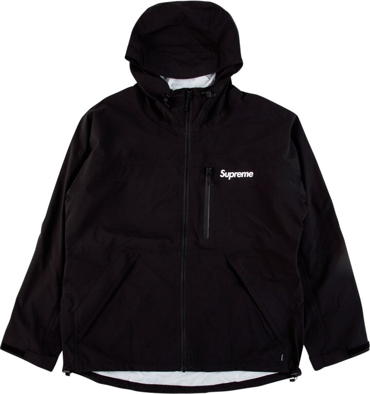 Supreme logo hooded jacket - ShopStyle Outerwear