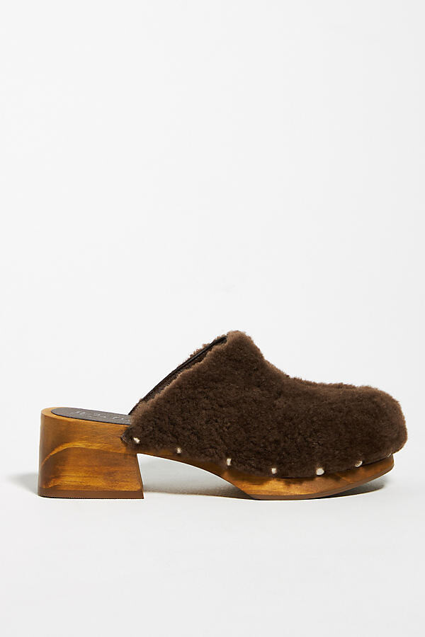 Matisse Sherpa Clogs Brown - ShopStyle